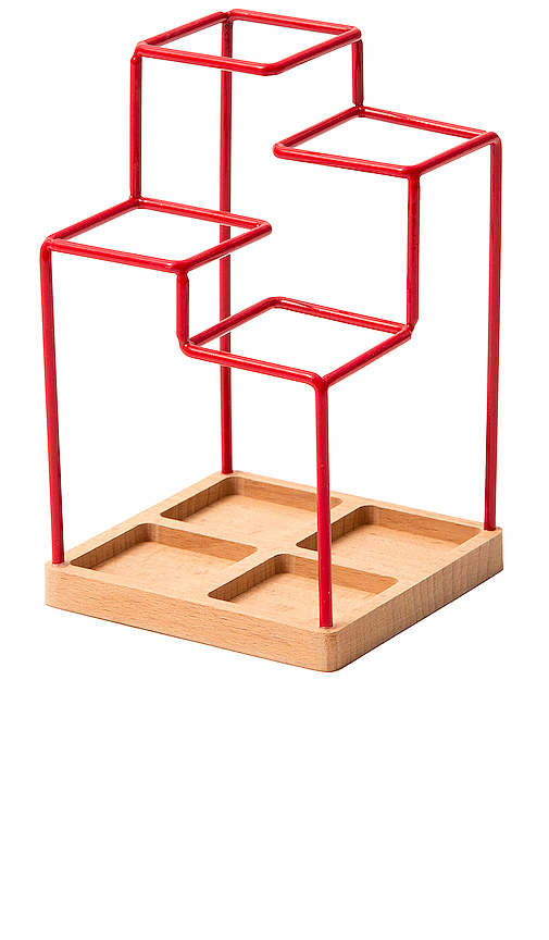 Block Design Sketch Desk Tidy in Red | REVOLVE