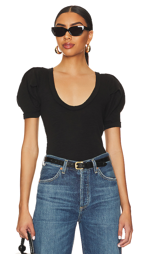 Free People Papaya Tee in Black | REVOLVE