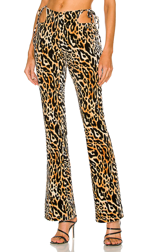 h:ours Nyla Pant in Leopard | REVOLVE