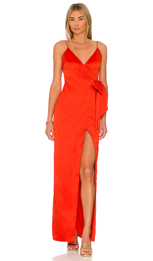 Lovers and Friends The Mackenzie Gown in Red | REVOLVE