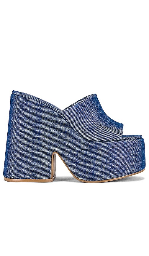 Larroude Wanda Mule in Denim Blue | REVOLVE
