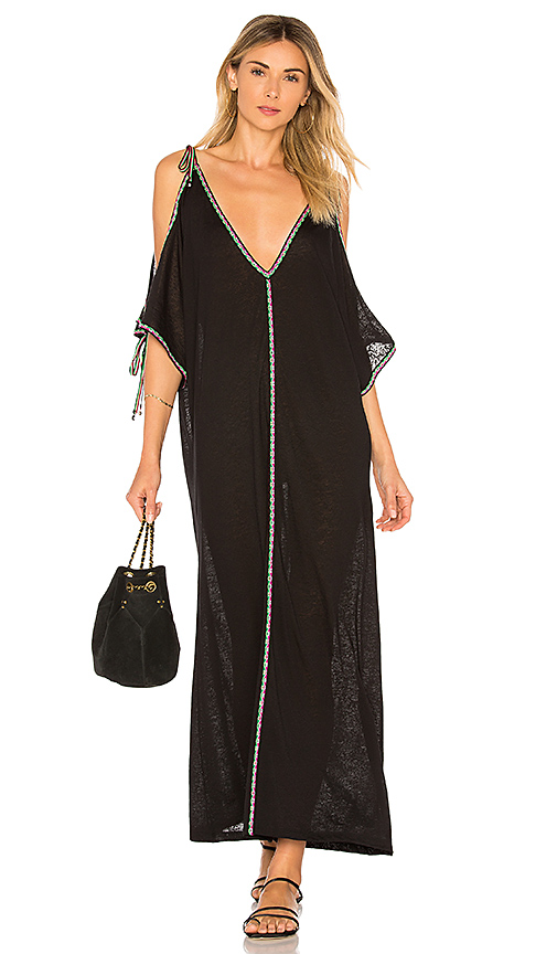 Pitusa Inca Ottoman Dress in Black | REVOLVE