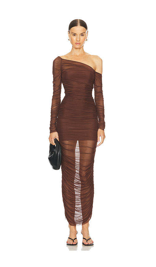 SEROYA Chantae Mesh Dress in Coconut | REVOLVE