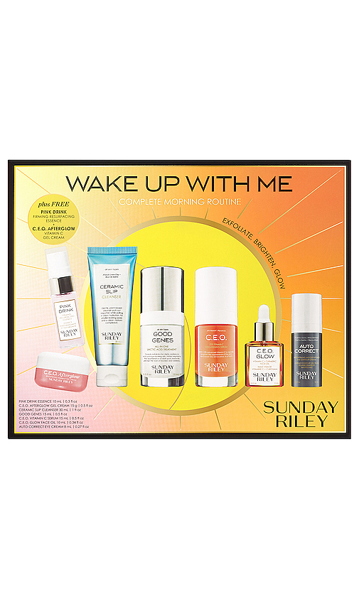 Sunday Riley Wake Up With Me Complete Brightening Morning Routine Set ...