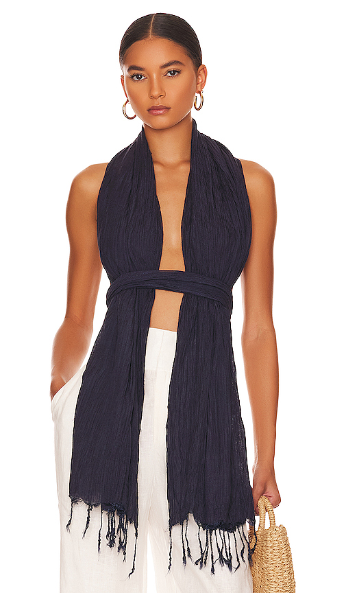 Savannah Morrow x REVOLVE Wrap Top in Indigo | REVOLVE